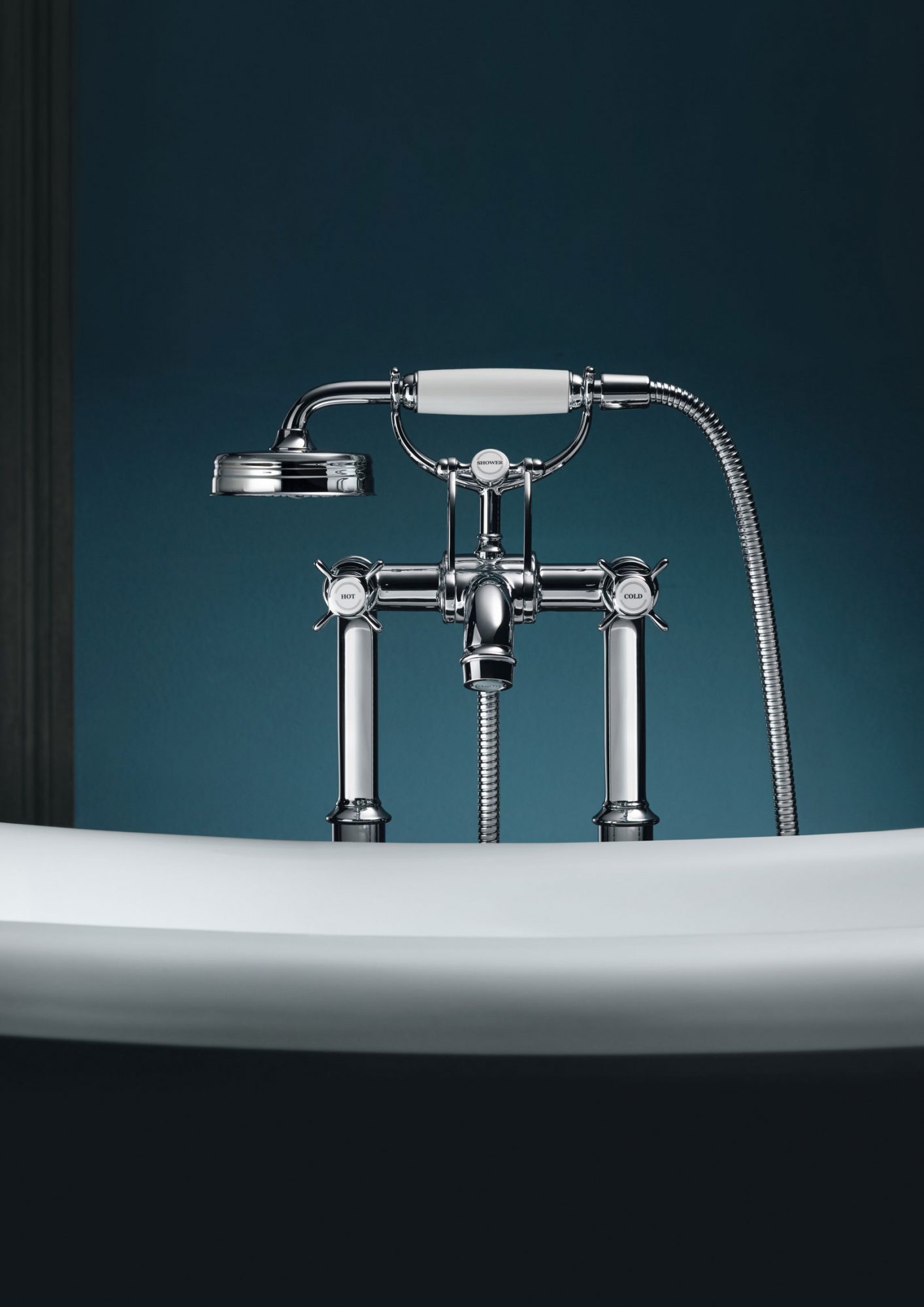 AXOR Montreux Floor Standing Single Lever Bath Shower Mixer