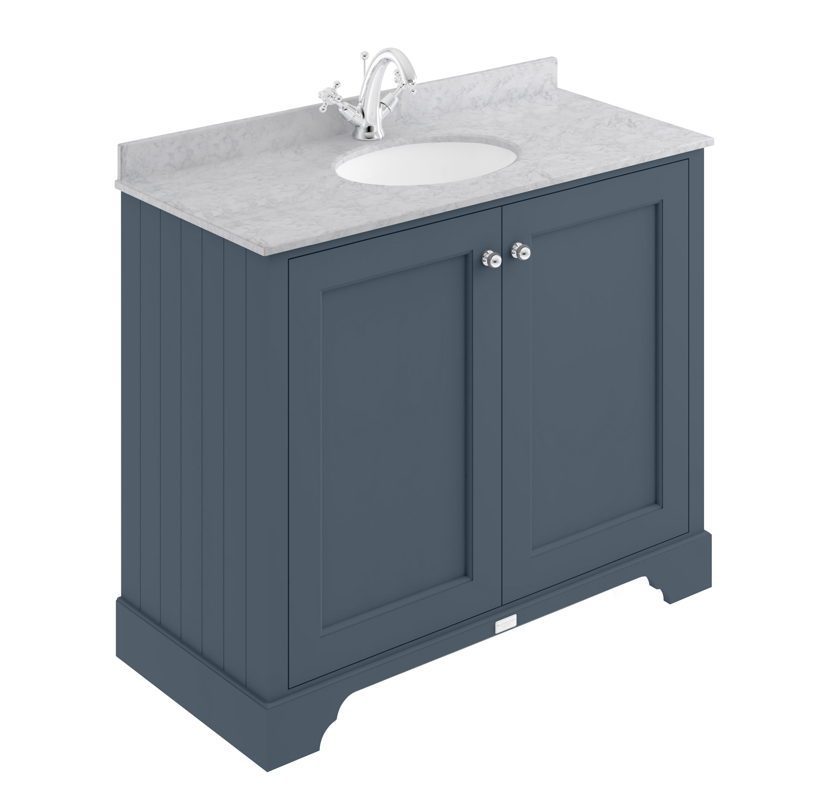 Bayswater Two Door Basin Cabinet, 1000mm & Basin | West One Bathrooms ...