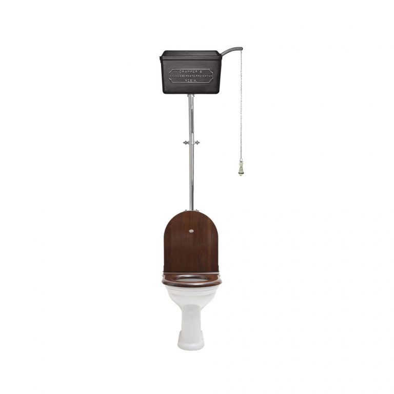 Thomas Crapper High-level WC Set with 814 Cast Metal Cistern