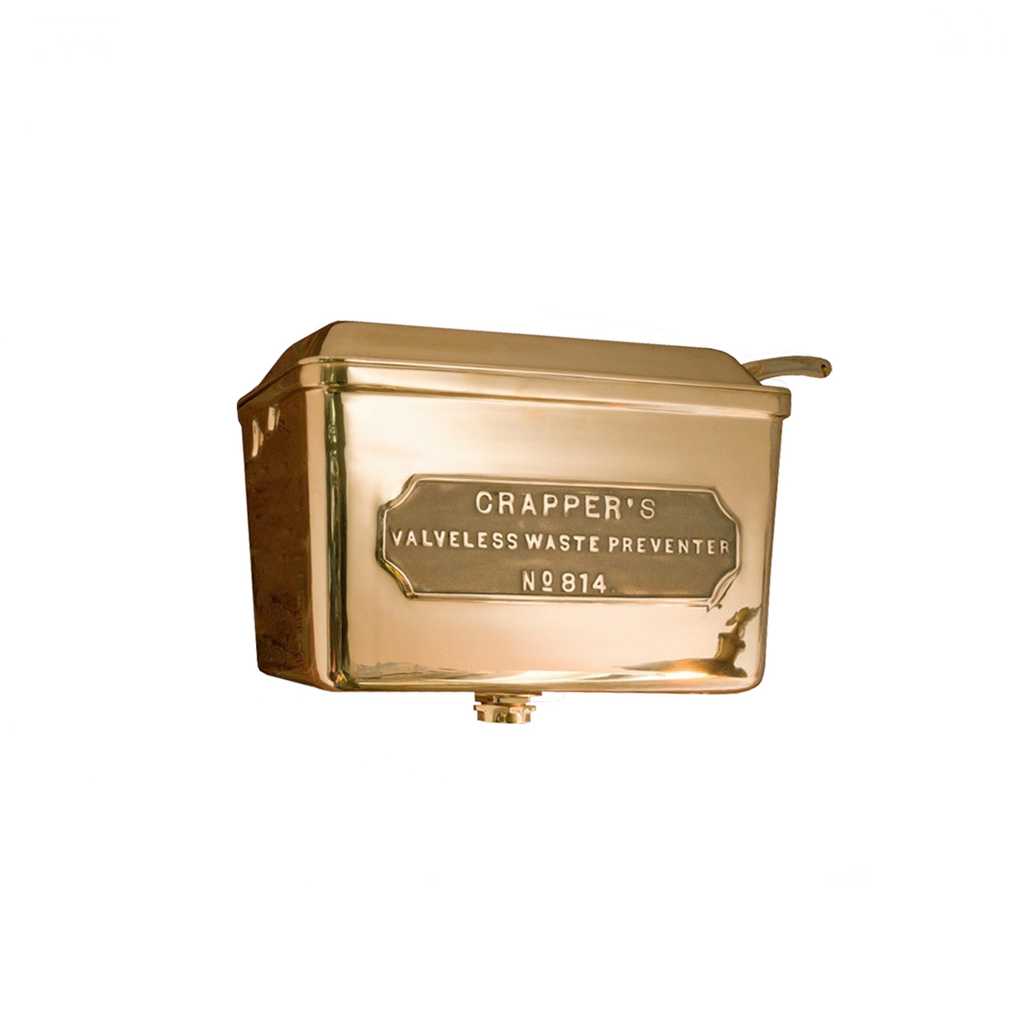 Thomas Crapper High Level Cistern - Polished Brass