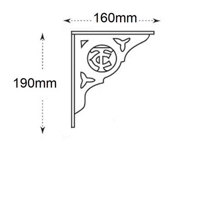 Thomas Crapper Medium Brackets & Pattresses | West One Bathrooms Online