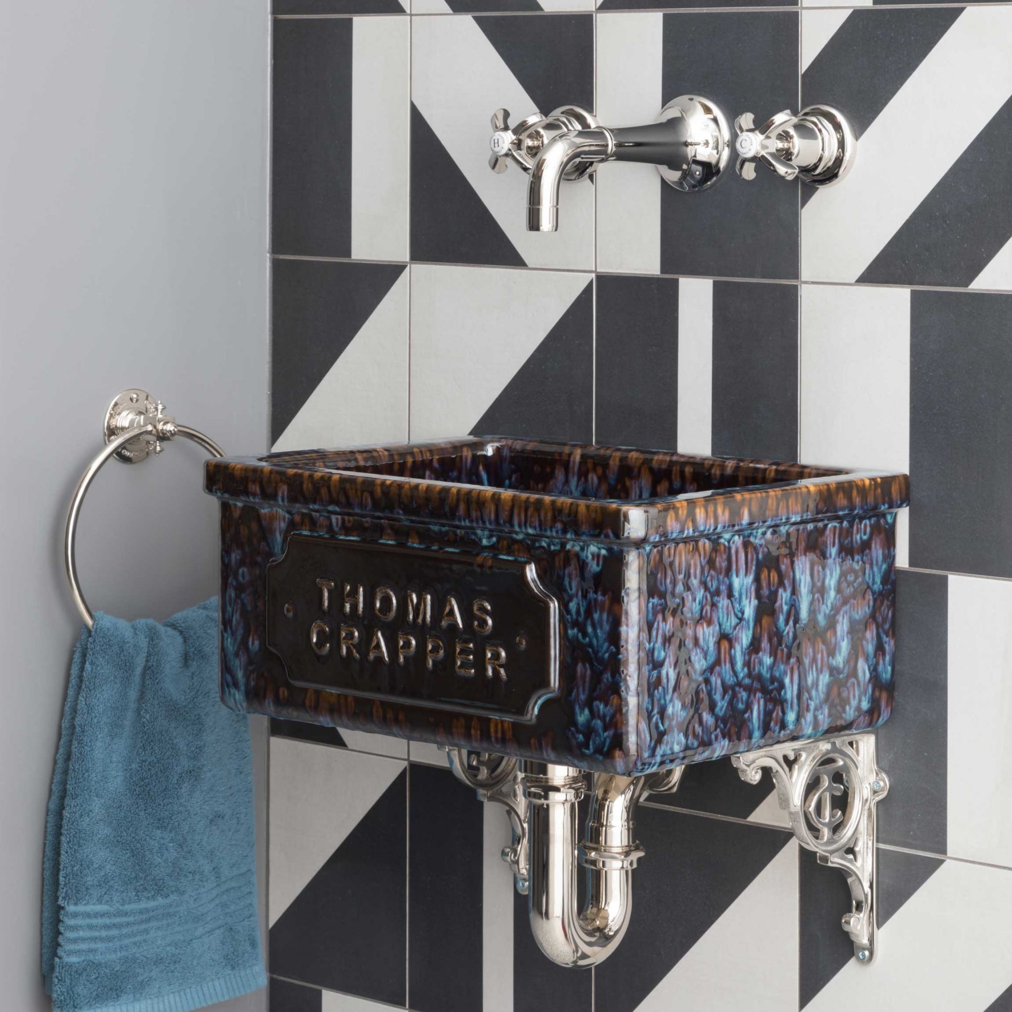 Thomas Crapper Harwood Cloakroom Basin, 420mm | West One Bathrooms Online