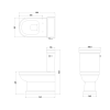 Burlington Riviera Close Coupled WC & Seat | West One Bathroom Online