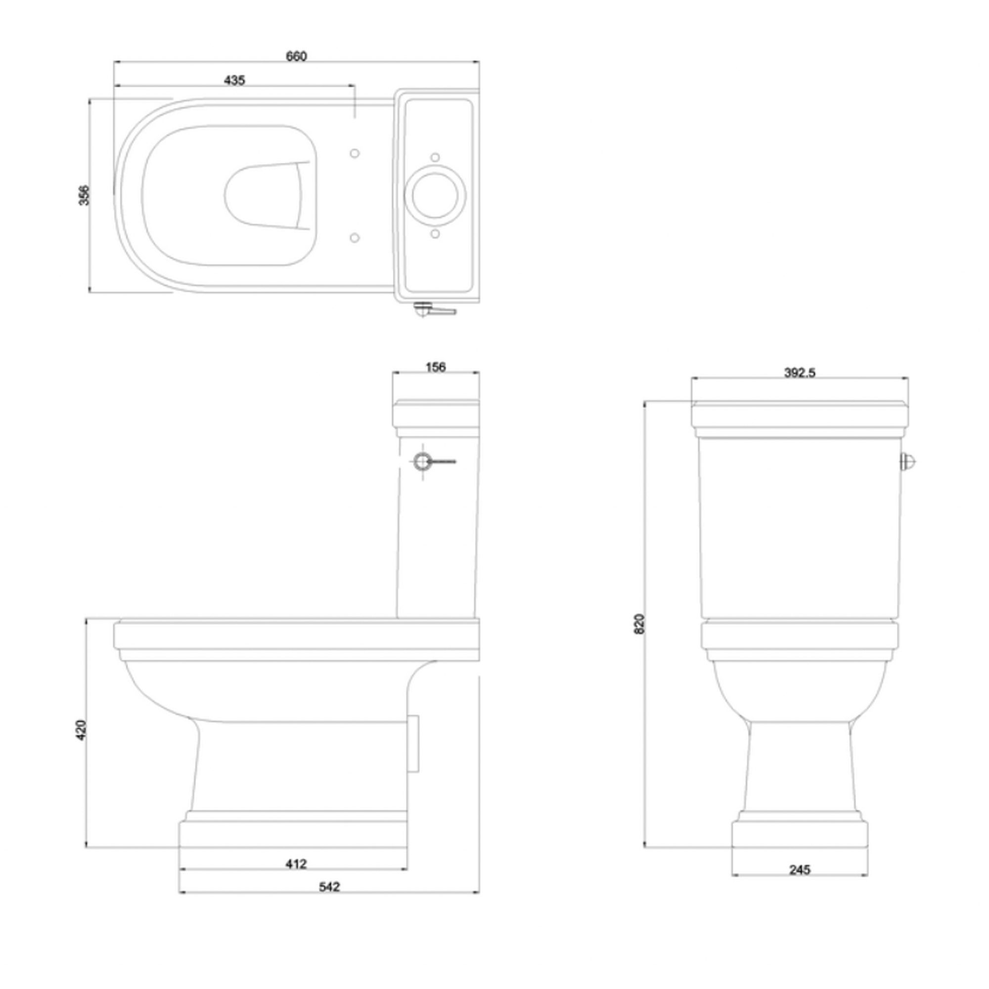 Burlington Riviera Close Coupled WC & Seat | West One Bathrooms Online