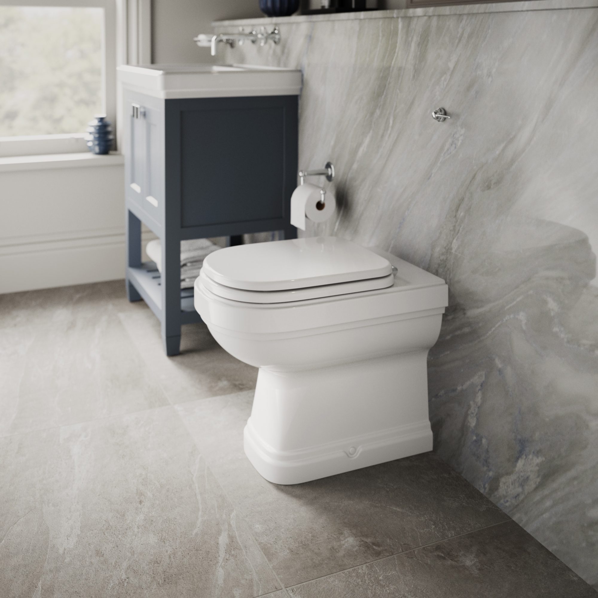 Burlington Riviera Back to Wall WC & Soft Close Seat