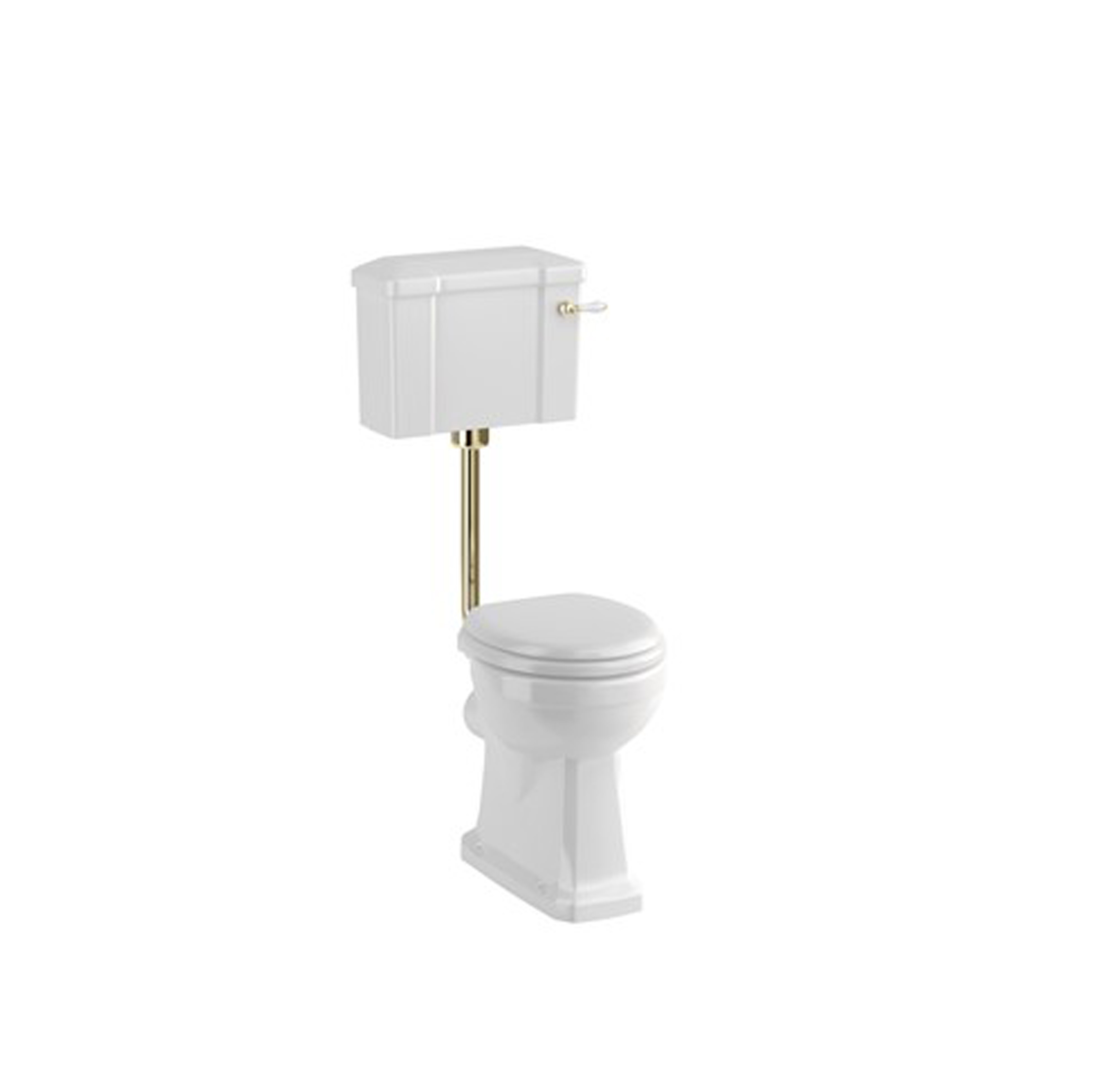 Burlington Standard Low Level WC, 520 Cistern with Lever & Soft Close ...