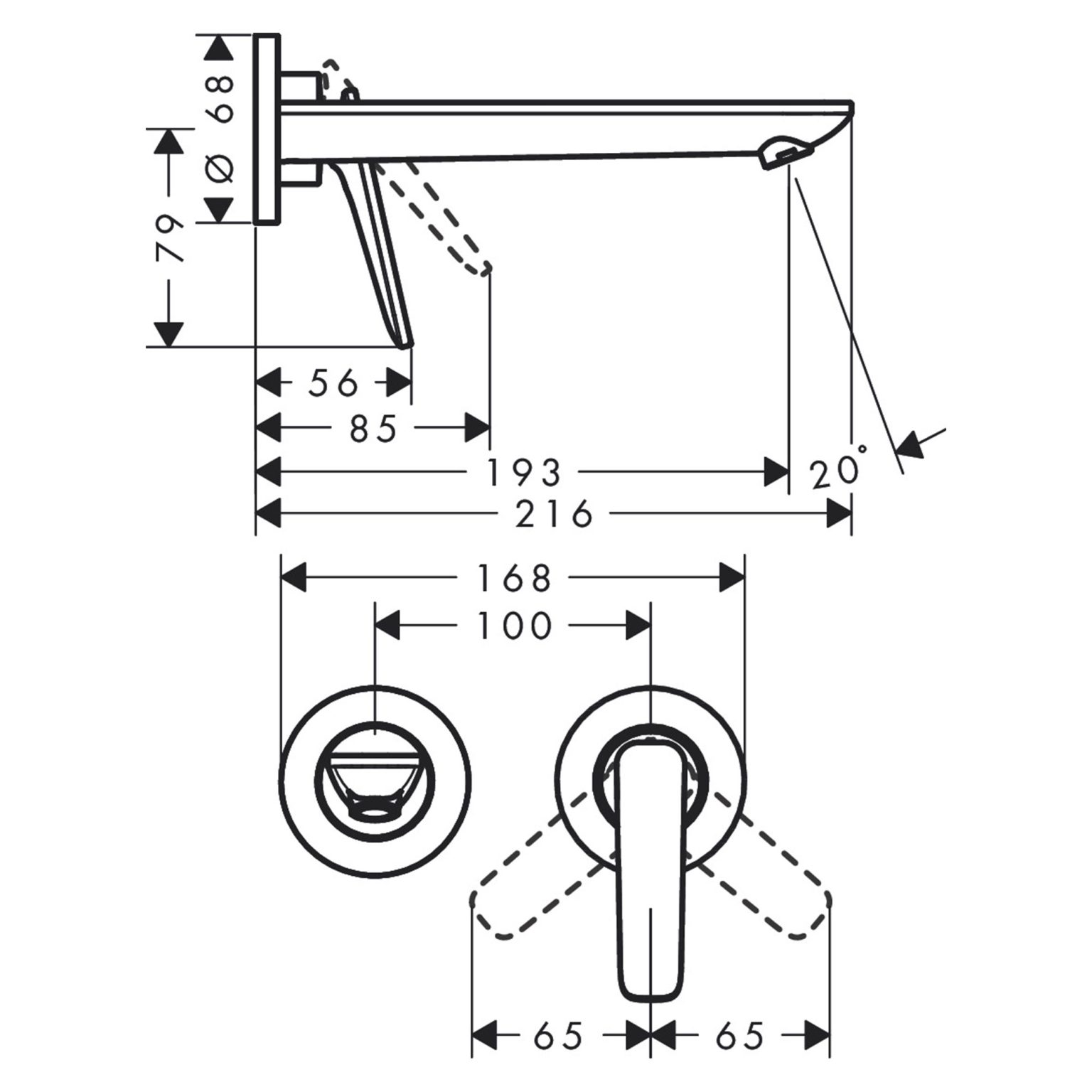 AXOR Citterio C Cubic Cut Single Lever Basin Mixer | West One Bathrooms ...